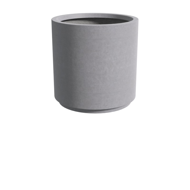 Quatro Design 1000 Tall Cylinder Planter in Grey
